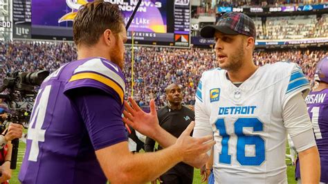 Lions Vikings Set To Make History In Week Showdown For Nfc North Title No Seed In Playoffs