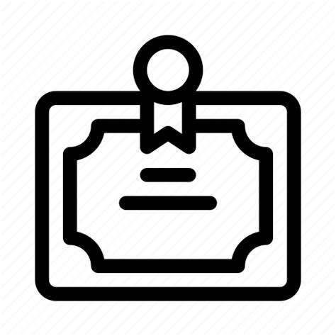 Certificate Of Completion Achievement Exam Assessment Icon