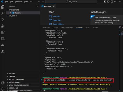 deploy an application on aks cluster using a kubernetes manifest file