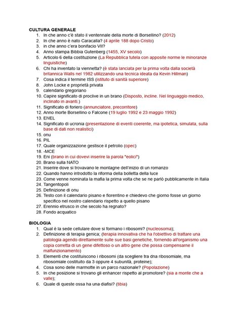 Domande Tolc Med Pdf