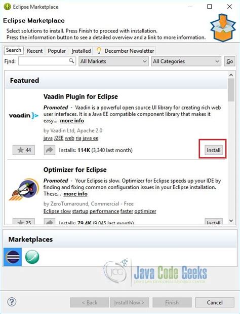 How To Install And Use The Eclipse Marketplace Plugin Java Code Geeks