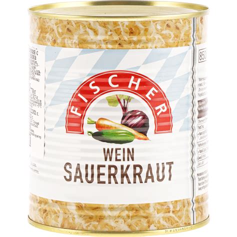 Капуста квашеная «Fischer» с добавлением вина, 810 г купить в Минске ...