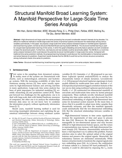 Pdf Structured Manifold Broad Learning System A Manifold Perspective For Large Scale Chaotic