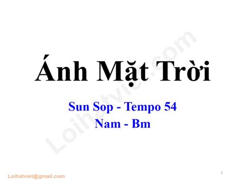 Ánh Mặt Trời