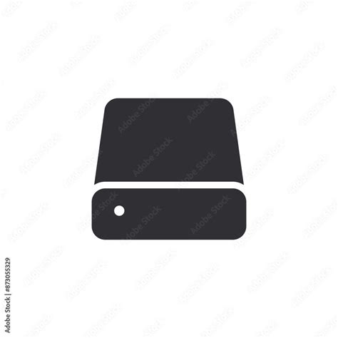 HDD Icon Hard Drive Icon Portable Power Bank Disk Pictogram Hard Storage Icon Hard Drive