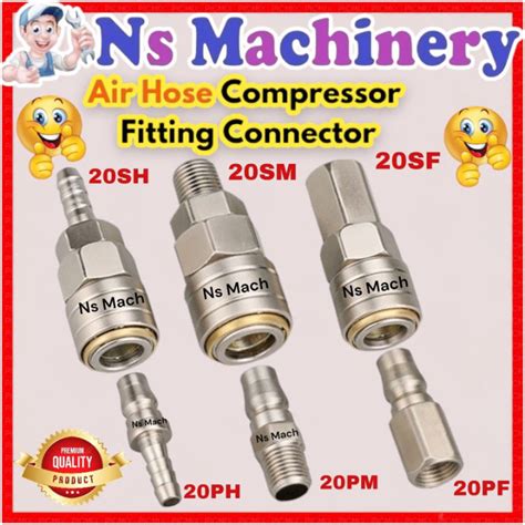 Air Hose Pneumatic Air Compressor Connector Coupler Socket Quick Coupling High Pressureauto