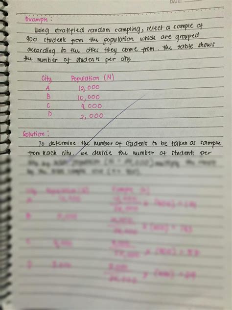 SOLUTION Example Stratified Random Sampling Studypool