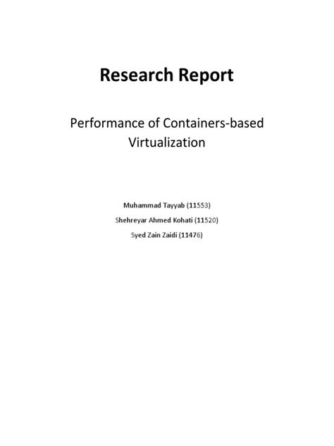Performance Of Container Based Virtualization Pdf Virtual Machine Cloud Computing