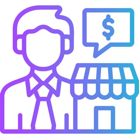 Store Manager Generic Gradient Outline Icon Freepik