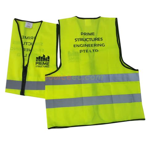 Prime Structures Engineering Pte Ltd Safety Zip Vest « T Showcase Source Ec Corporate