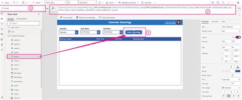 how to show logged in user meetings in the powerapps grid