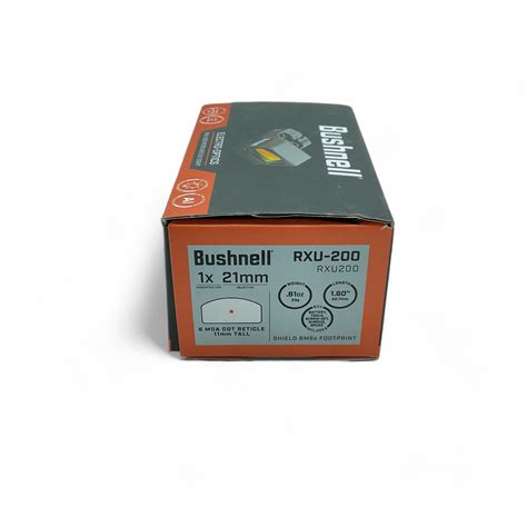 Bushnell 1x21mm Rxu 200 Ultra Compact Reflex Sight New