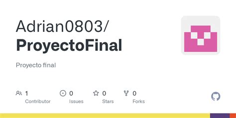 Github Adrian Proyectofinal Proyecto Final