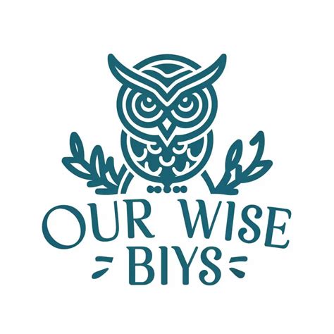 Logo Design For Wise Owl A Smart Emblem With Our Wise Buys Typography