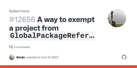 A Way To Exempt A Project From GlobalPackageReference Nuget Inclusions Issue NuGet