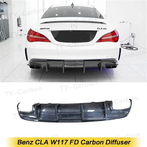 Difusor De Parachoques Trasero Frp De Fibra De Carbono Para Mercedes Benz Cla Clase C117 W117