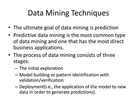 Ppt Data Mining Technique Powerpoint Presentation Free Download Id
