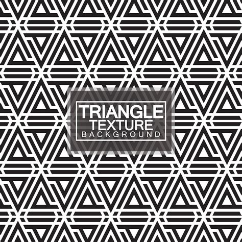 Premium Vector Triangles Black And White Abstract Seamless Geometric Pattern Modern Stylish