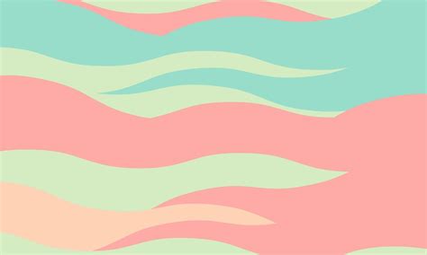 Abstract Pastel Wave Pattern Soft Flowing Lines In Calming Colors Create A Serene And Modern