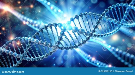 Dna Sequence Abstract 3d Polygonal Wireframe Dna Molecules Structure
