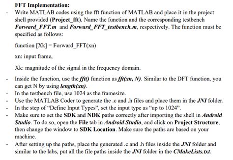 Solved FFT Implementation Write MATLAB Codes Using The Fft Chegg