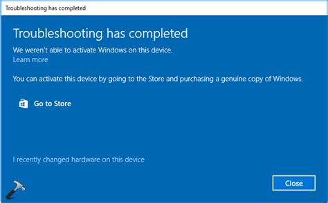 Activation Troubleshooter Windows 10 Activation Troubleshooter