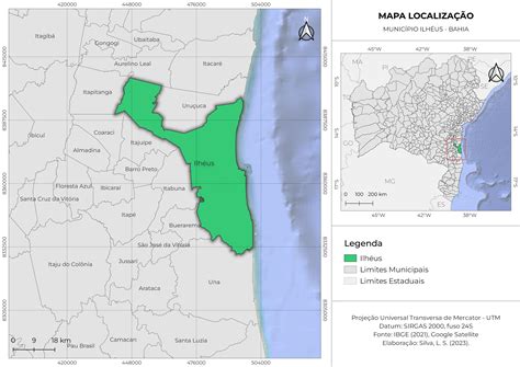 Mapa Localização Município Ilhéus Spatialnode