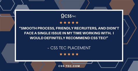 css tec on linkedin testimonial thursdaythoughts tech techjobs
