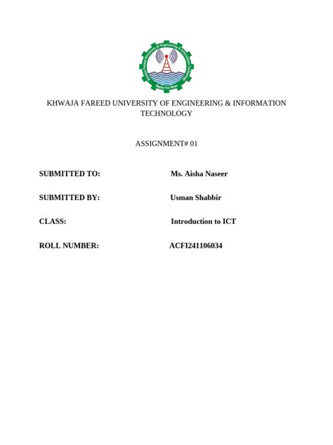 Ict Assignment 1 Pdf