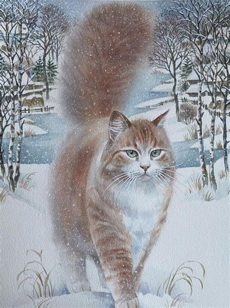 Pin by Роман Корольков on Котэ | Cat painting, Cat art illustration ...