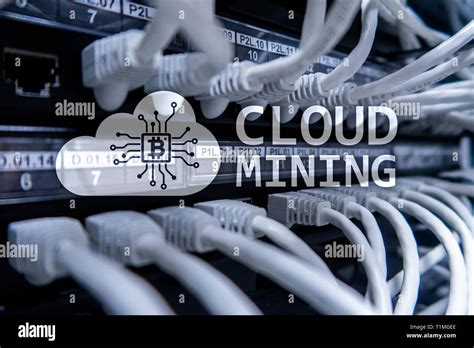 Cloud Computing Data Or Cryptocurrency Bitcoin Ethereum Mining In