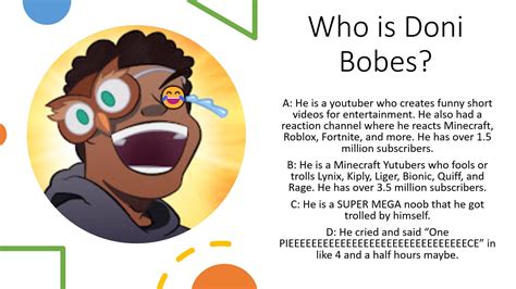 Hey Guys Who Is Doni Bobes Brainlyph