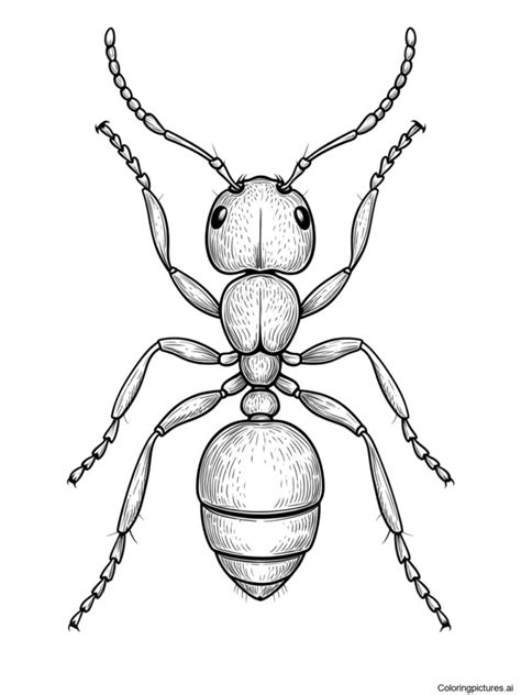 Ant Free Printable Coloring Page