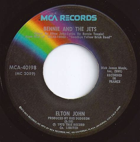 Bennie And The Jets Elton John 1 On Billboard Music Memories
