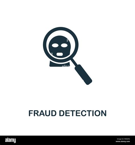 Fraud Detection Icon Monochrome Style Design From Fintech Collection Ux And Ui Pixel Perfect