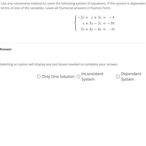 Solved Use Any Convenient Method To Solve The Following