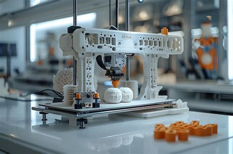 advanced 3d printer in action creating intricate designs premium ai