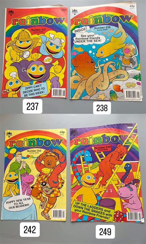 Rainbow Comic Books Choose Your Own Vintage 80s Thames Television