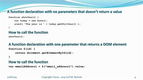 Chapter 4 Javascript Events Objects And Functions Ppt Download