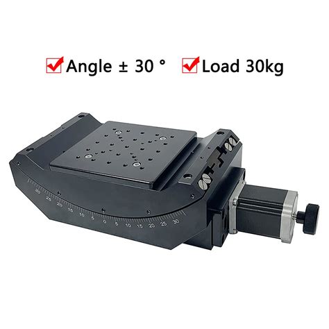 Precision Motorized Goniometer Stage Optical Radian Tilt Slide Platform