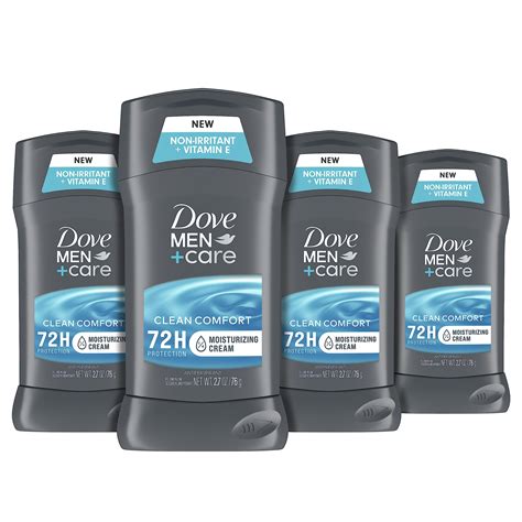 Dove Mencare Antiperspirant Deodorant Stick 4 Count Clean Comfort 72