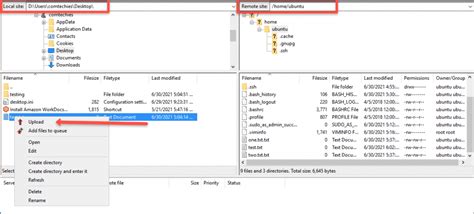 copy files between windows and linux using command line and ftp tool