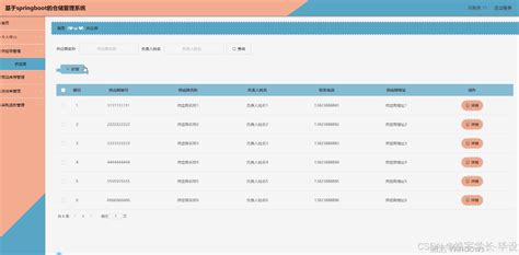Springbootvue基于的仓储管理系统【开题程序论文】 Csdn博客