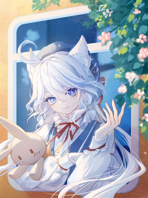 Morh Furina Genshin Impact Genshin Impact Light Blue Hair