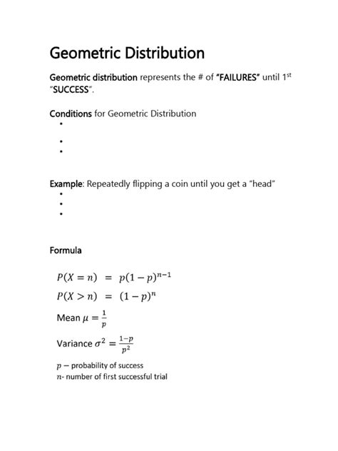 Geometric Distribution Pdf