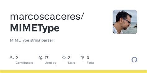 GitHub Marcoscaceres MIMEType MIMEType String Parser