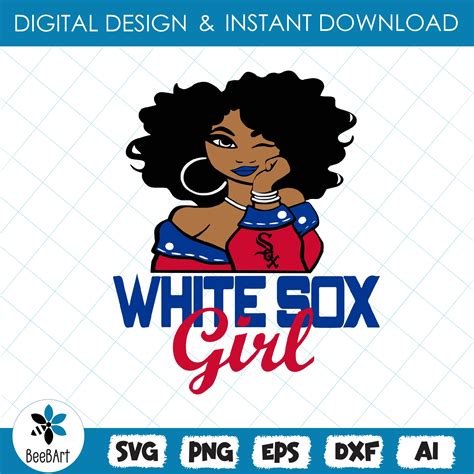 Chicago White Sox Girl Svg Baseball Svg Png Eps Dxf Inspire