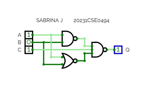 CircuitVerse EXPERIMENT Logic Diagram
