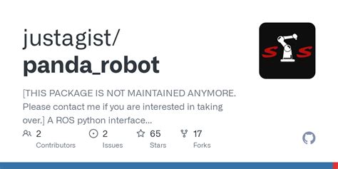github justagist panda robot [this package is not maintained anymore