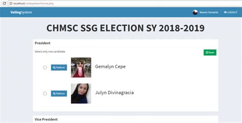 Voting System Using Phpmysqli With Source Code Sourcecodester